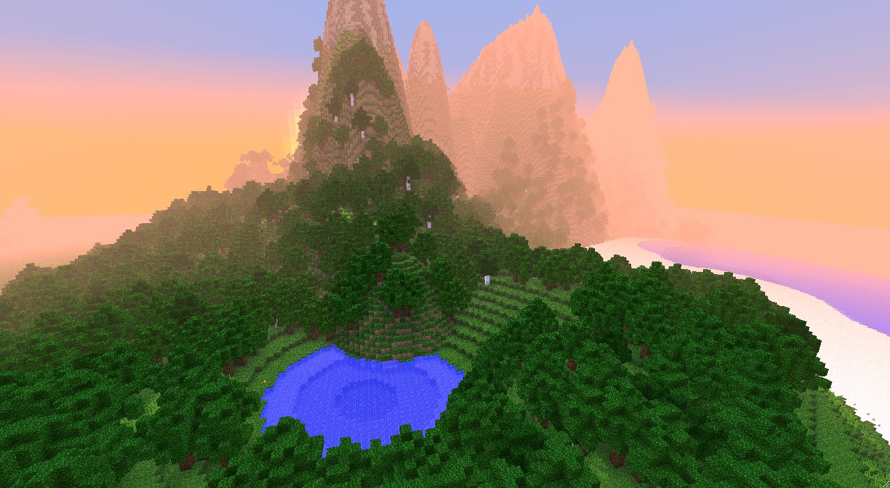 South Pacific Island - Custom Terrain Minecraft Map