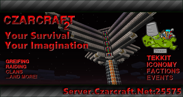 CzarCraft 2 Tekkit Survival Server Minecraft Server