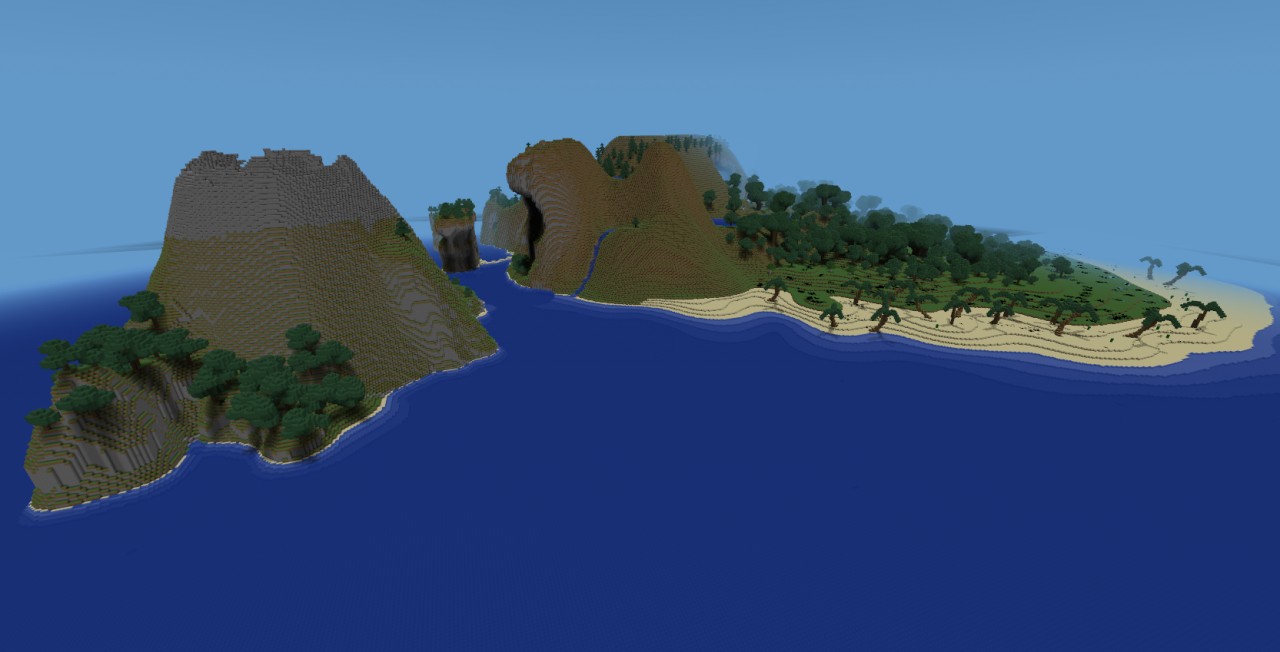 [1.2.3] Pirate Island ]Terraforming[ ~750x750~ --Ores-- Minecraft Map