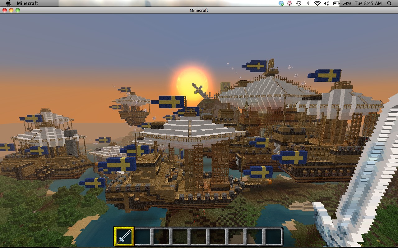 airship fleet (14 airships) updated Minecraft Map