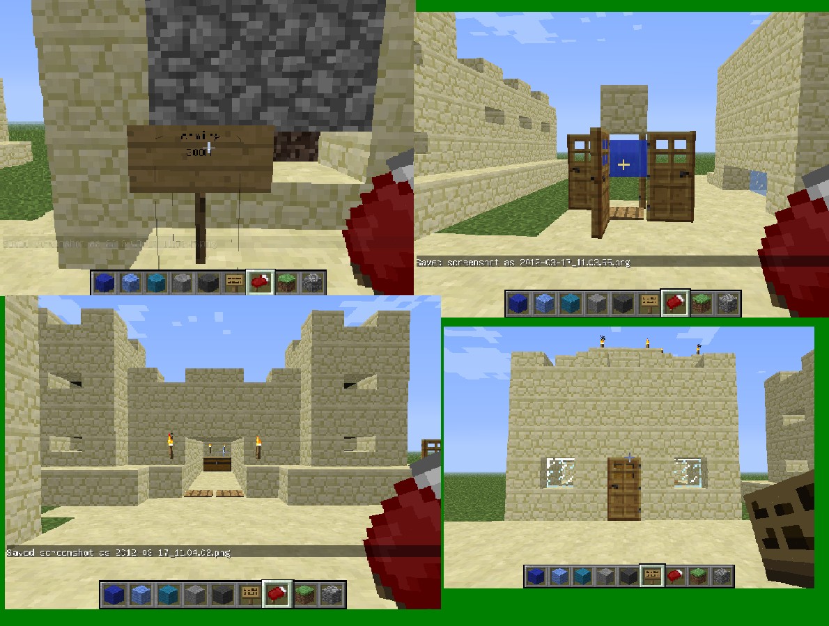 some traps and paintings Minecraft Map
