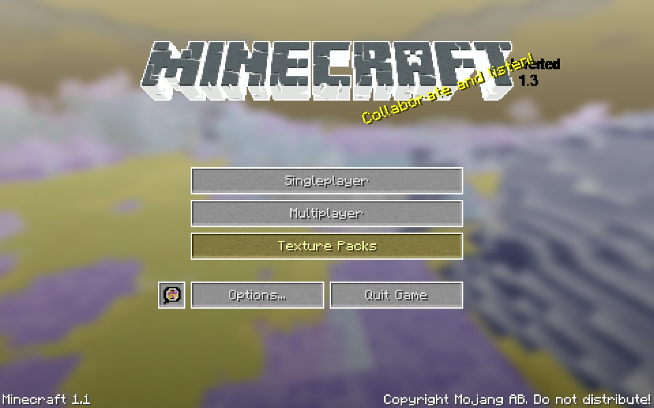 InvertedCraft Minecraft Texture Pack