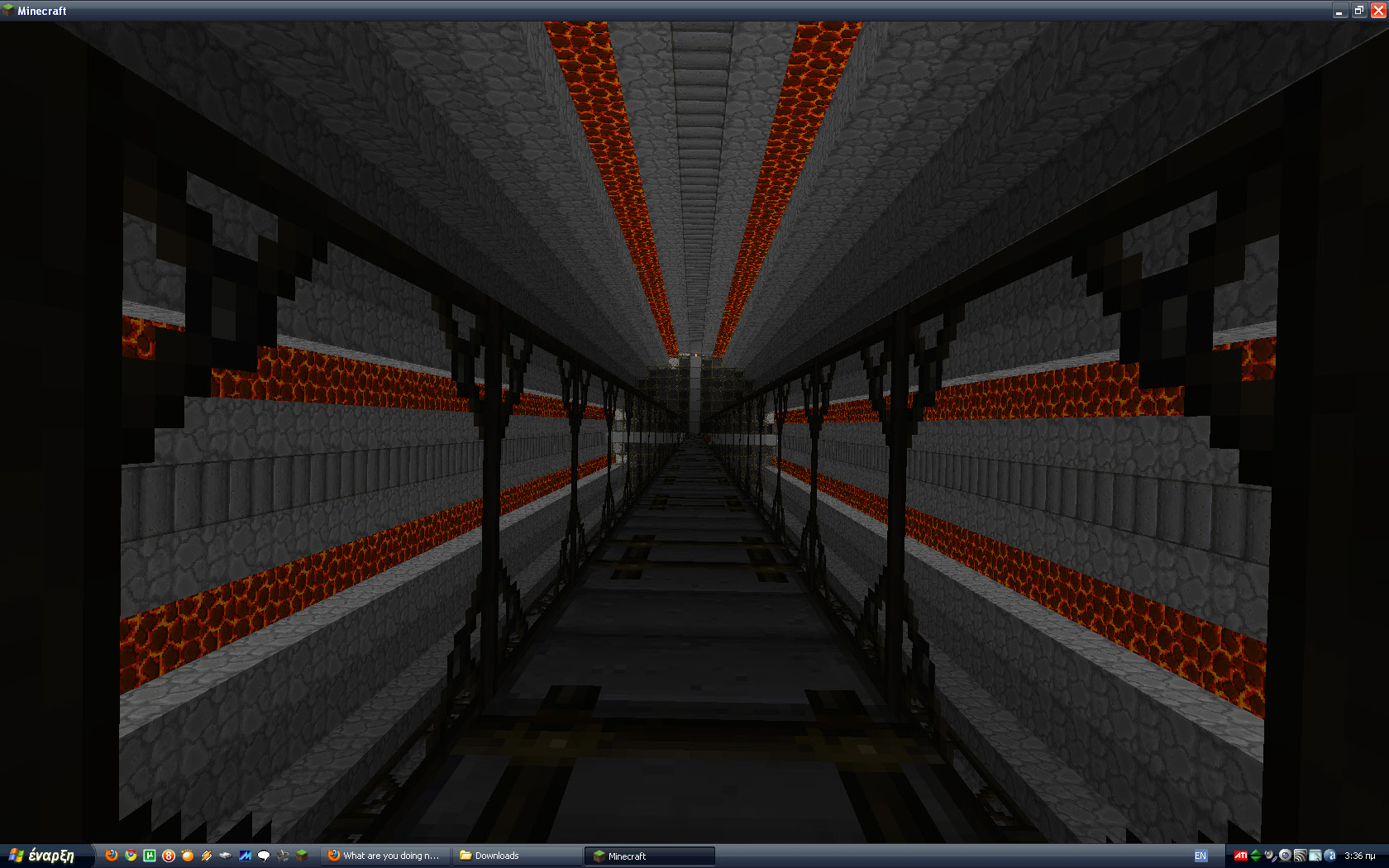 Grid mining gone artistic Minecraft Map