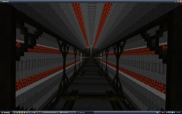 Grid mining gone artistic Minecraft Map