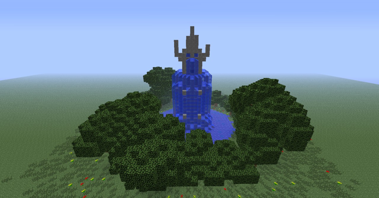 water lord statue Minecraft Map
