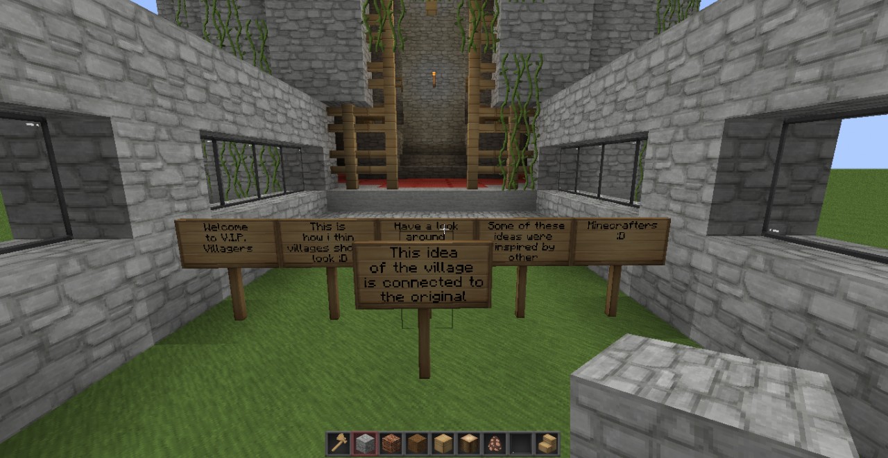 High Life Villagers Town Minecraft Map