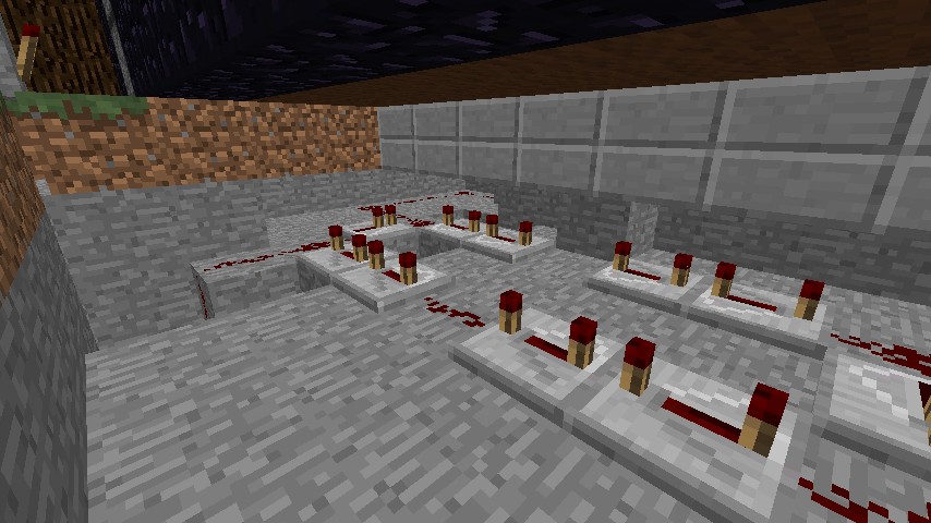 Scrolling Pixel Art - Redstone/pistons Minecraft Map