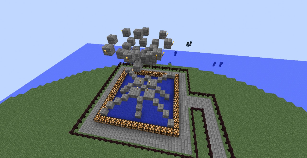 2 new fountains ideas i came up with Minecraft Map