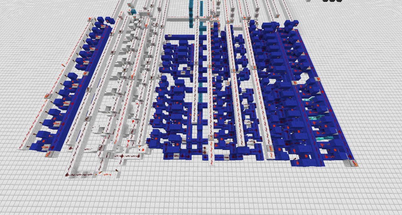BCD Redstone ALU with 30 functions Minecraft Map