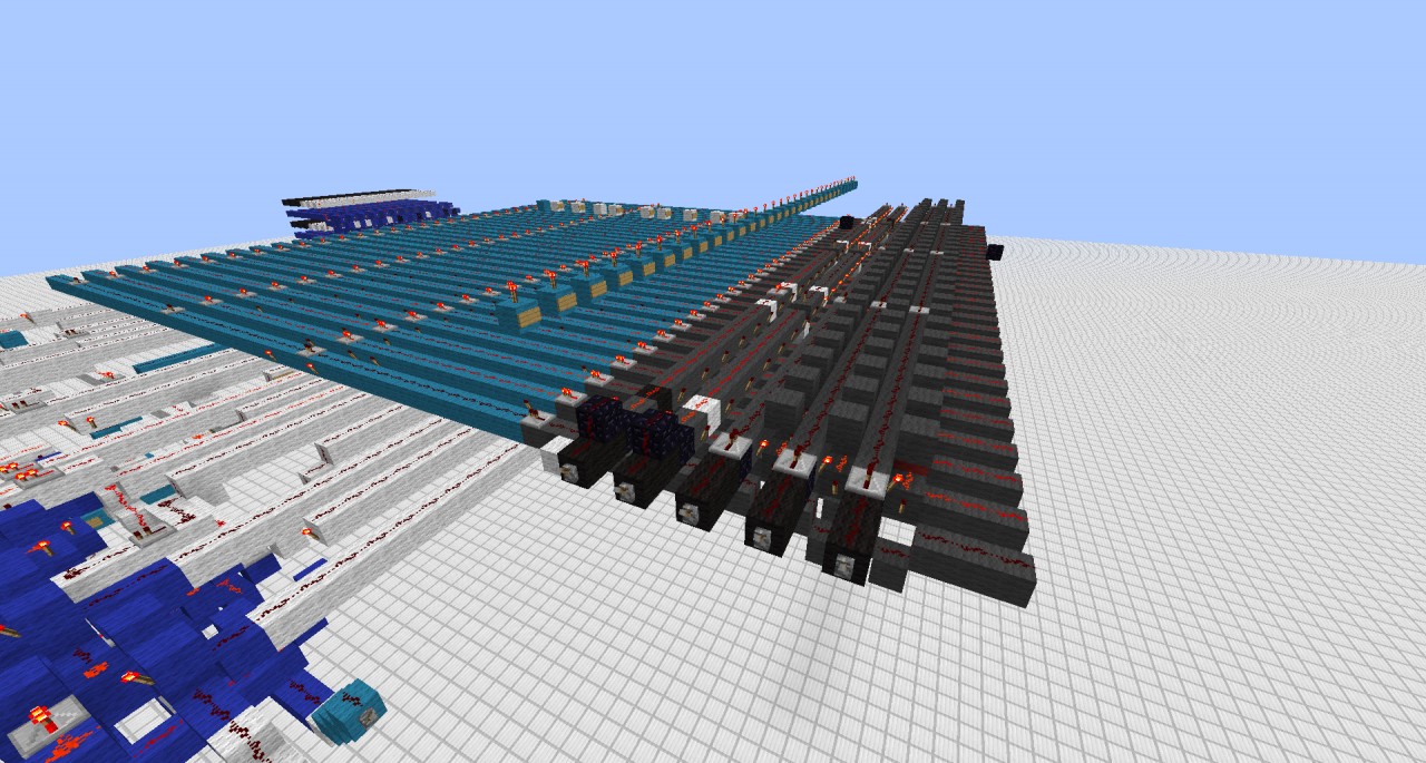 BCD Redstone ALU with 30 functions Minecraft Map