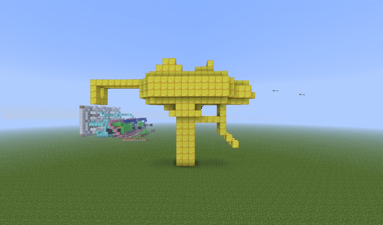 Golden Micro UZI [Working full-auto] Minecraft Map