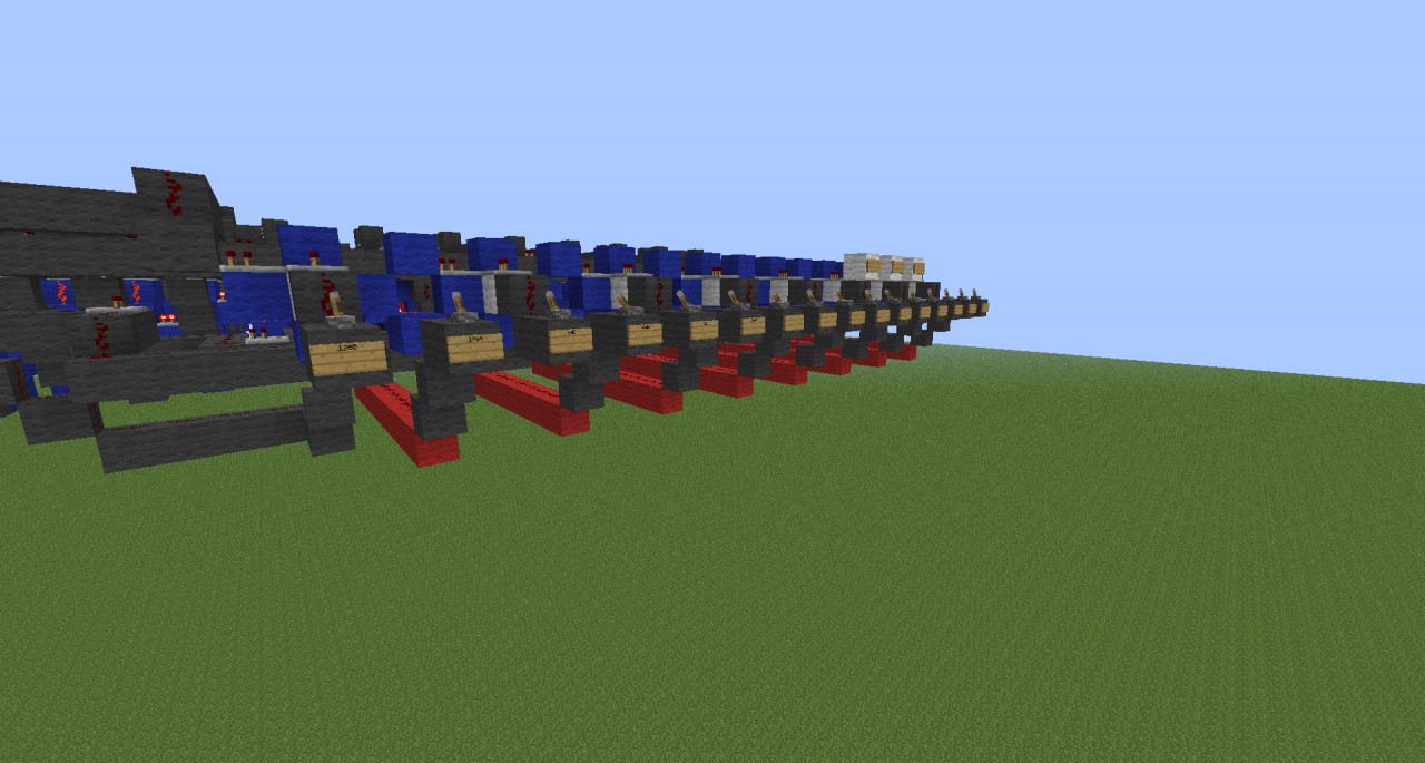 Redstone 8 Bit Divider Minecraft Map