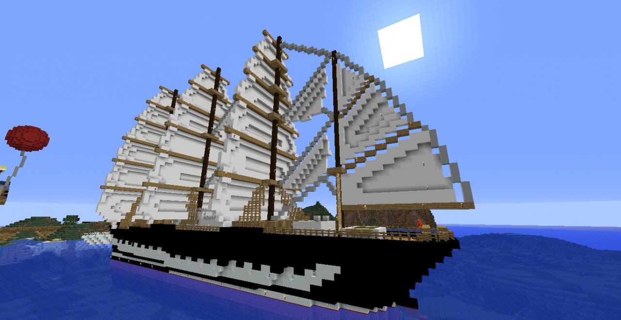 Huge boat - kruzenshtern Minecraft Map