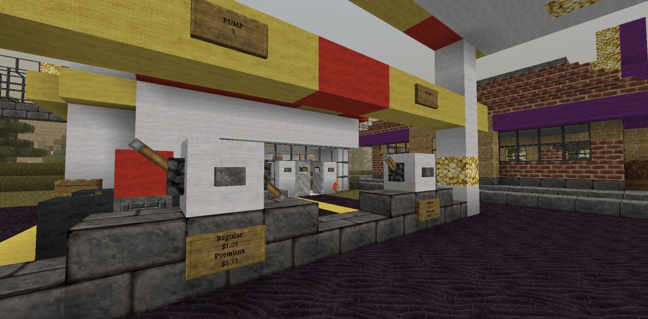 Shell gas station Minecraft Map