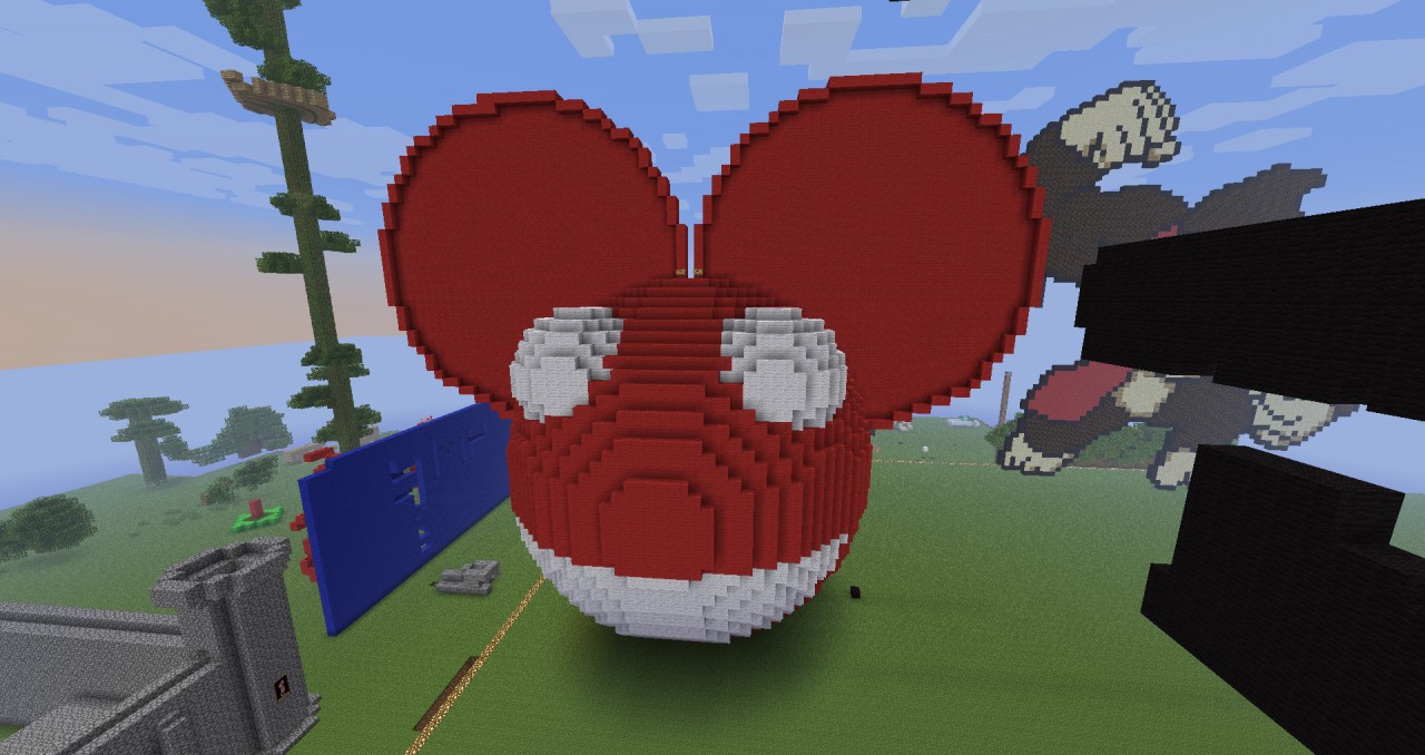 Huge 3D Deadmau5 Minecraft Map
