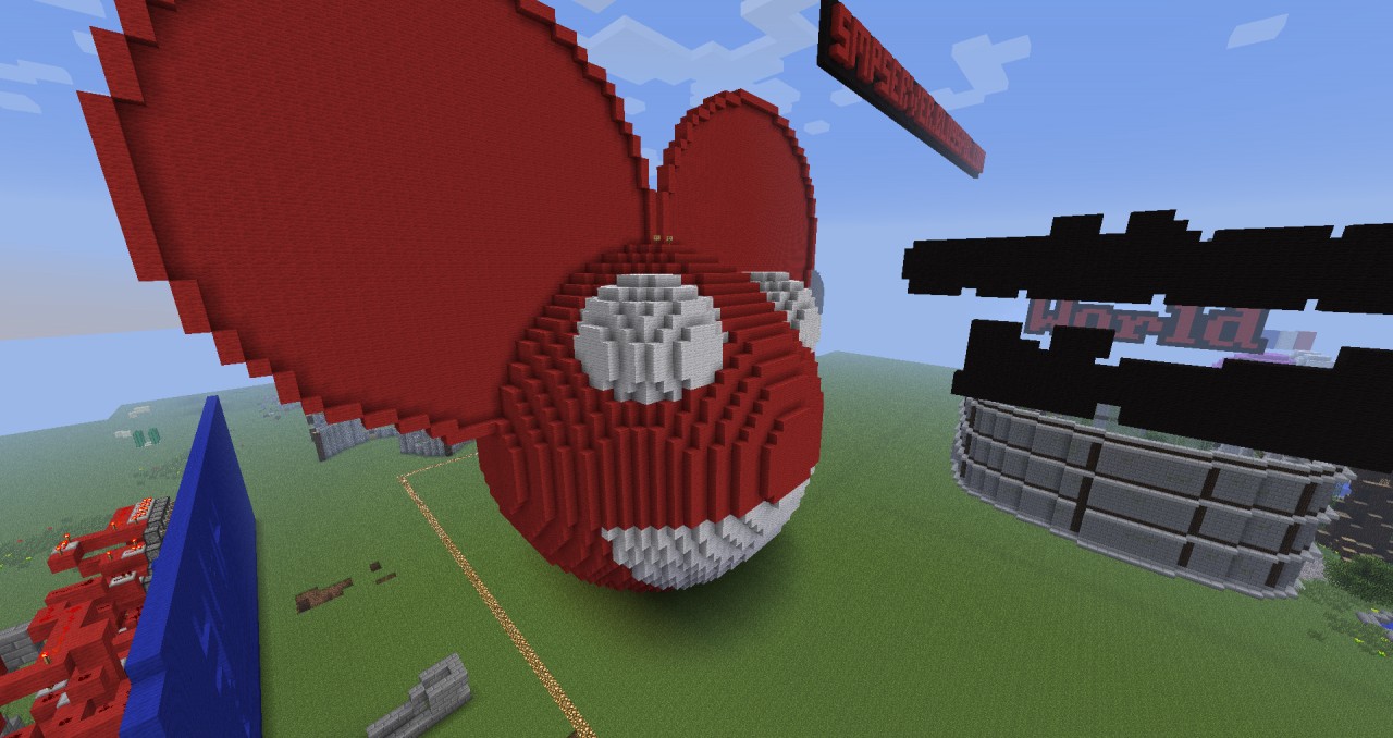 Huge 3D Deadmau5 Minecraft Map