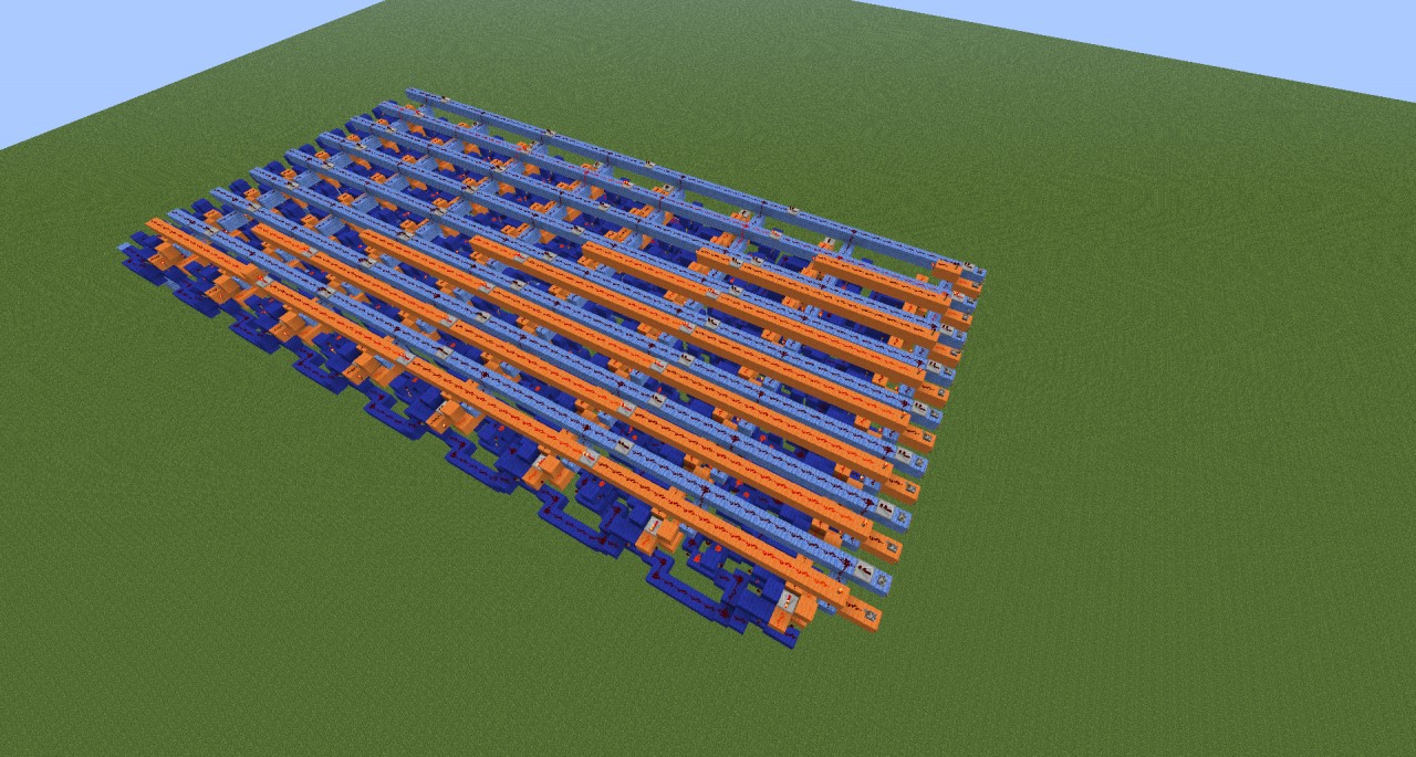 Redstone 8 Bit Multiplier Minecraft Map
