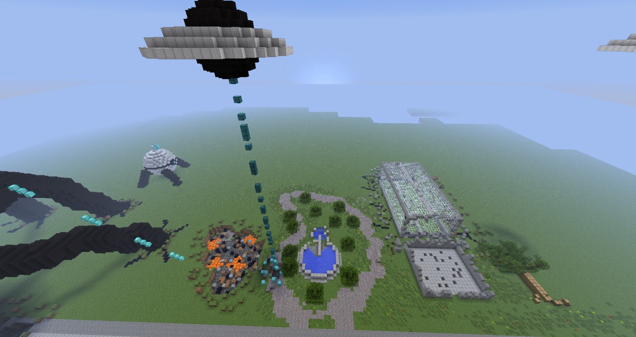 My alien Invasion [ Minecraft style destroys city] Minecraft Map