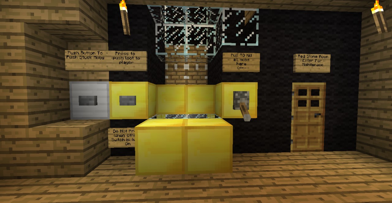 Huge monster spawner with self destruct Minecraft Map