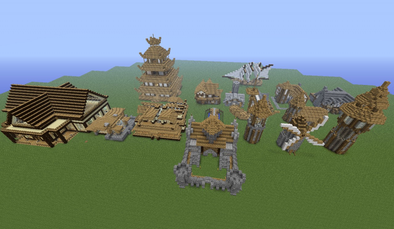 Single player building designs Minecraft Map