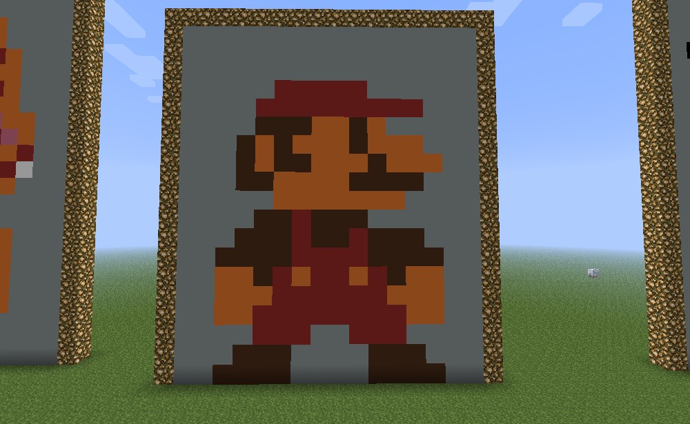 8-Bit Super Mario Minecraft Map