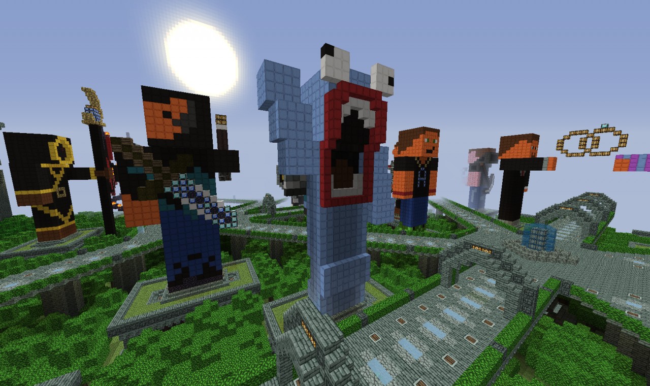 Sculpture park Minecraft Map