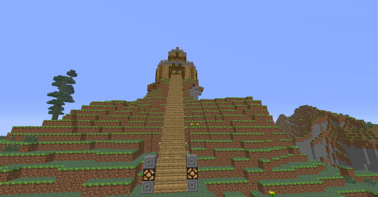 epic house on the hill Minecraft Map