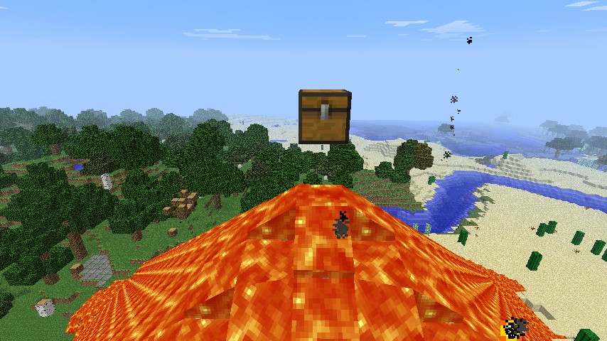 escape the lava Minecraft Map