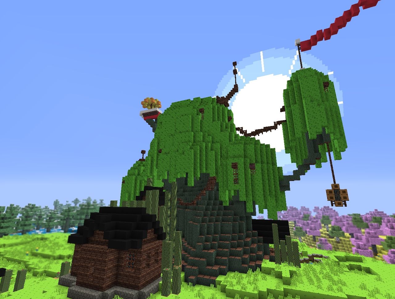 ADVENTURE TIME Finn and Jake's Tree Fort Minecraft Map