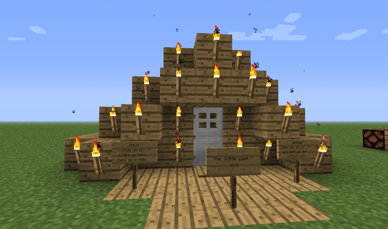 The throw game Minecraft Map