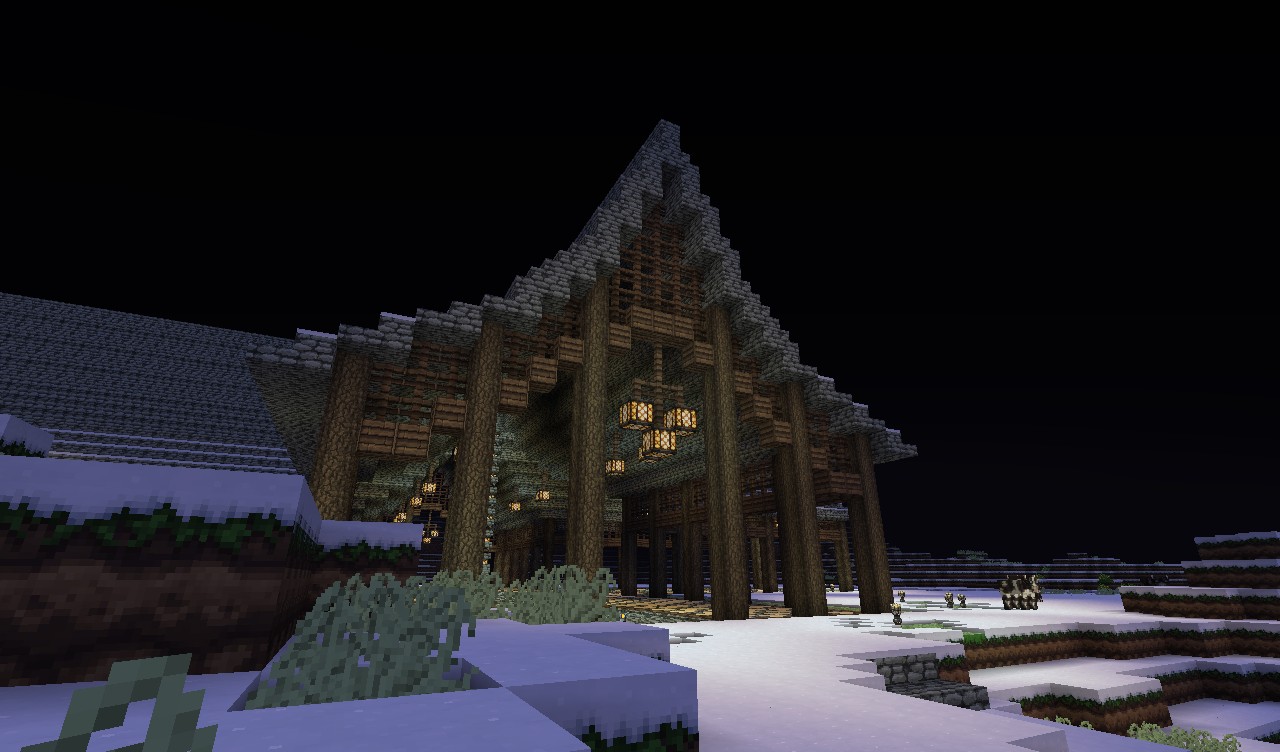 Snow Hall [Hour Build No.1] Minecraft Project