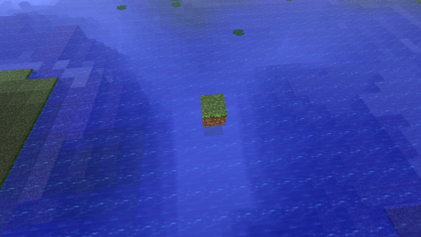 wtf naturally spawned floating block Minecraft Map