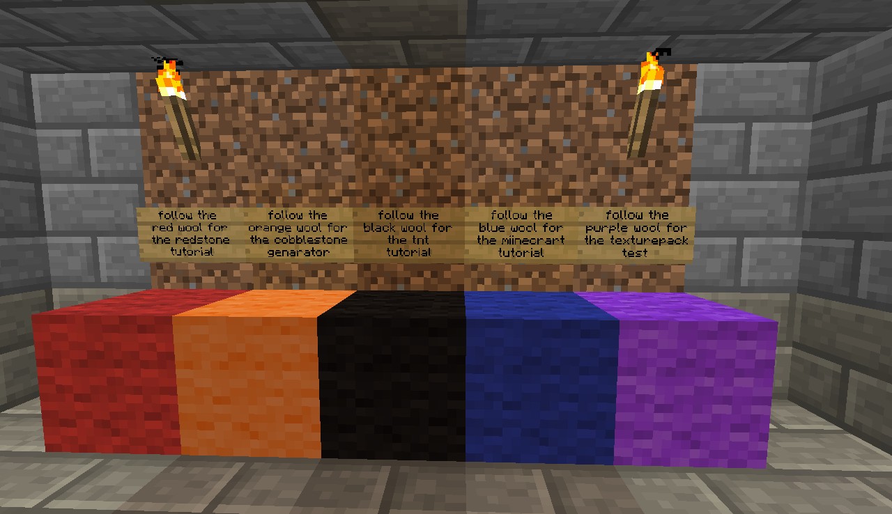 tutorial world Minecraft Map