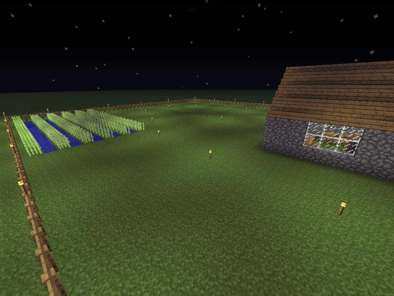 Superflat village Minecraft Map