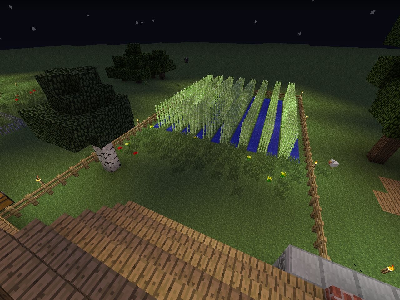 Superflat village Minecraft Map