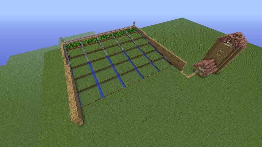giant wheat farm Minecraft Map