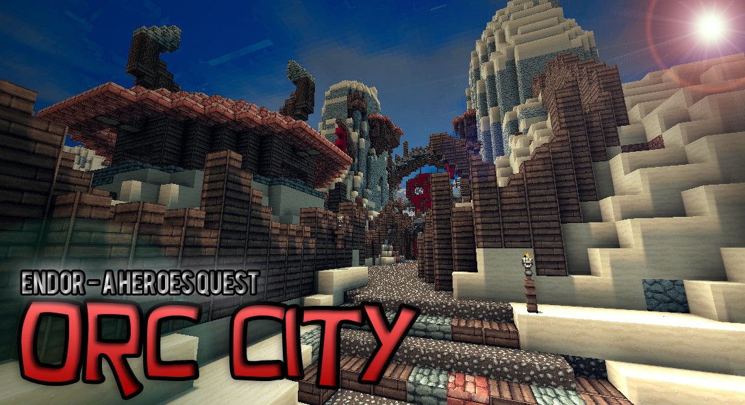 The Orc city for my adventure map Endor Minecraft Map
