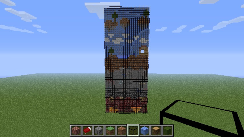 2D World in a Box Minecraft Map