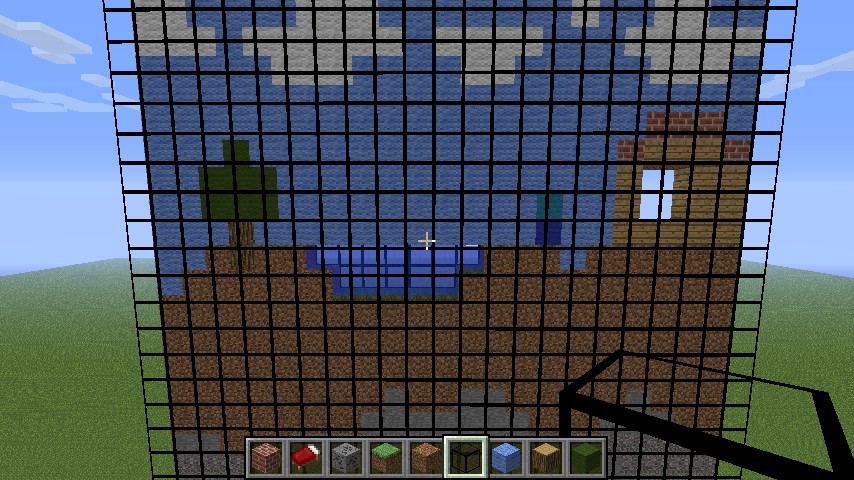 2D World in a Box Minecraft Map