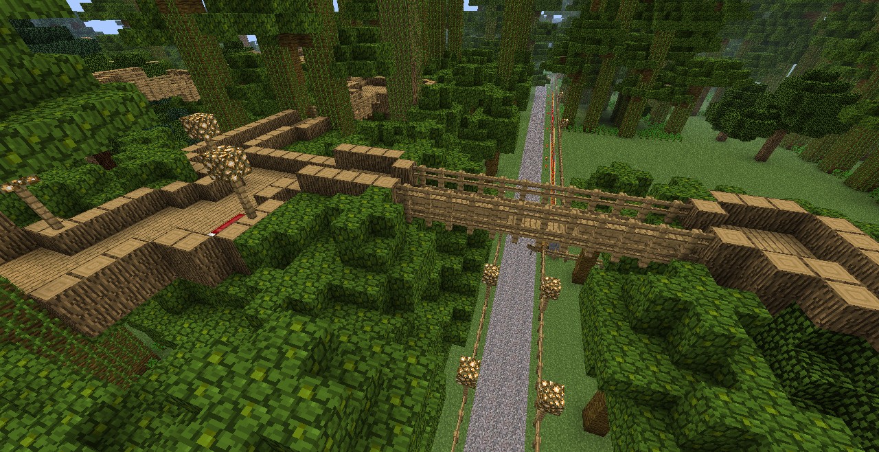 Forest Tree house and Village NOW WITH WORLD SAVE!! Minecraft Map