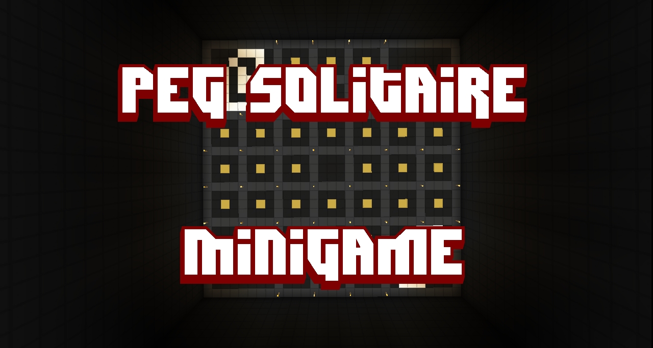 Peg Solitaire - Fully Featured Game IN Minecraft Minecraft Map