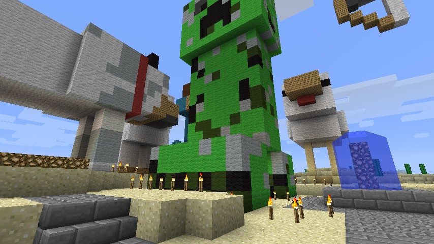 Mobs statue land Minecraft Map