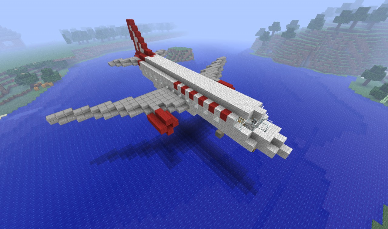 Passagierflugzeug Minecraft Map