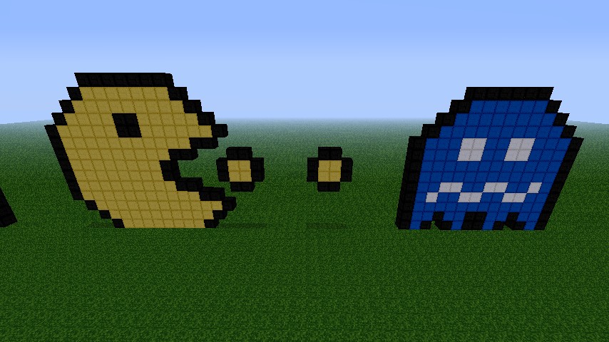 Pacman in Minecraft Minecraft Map