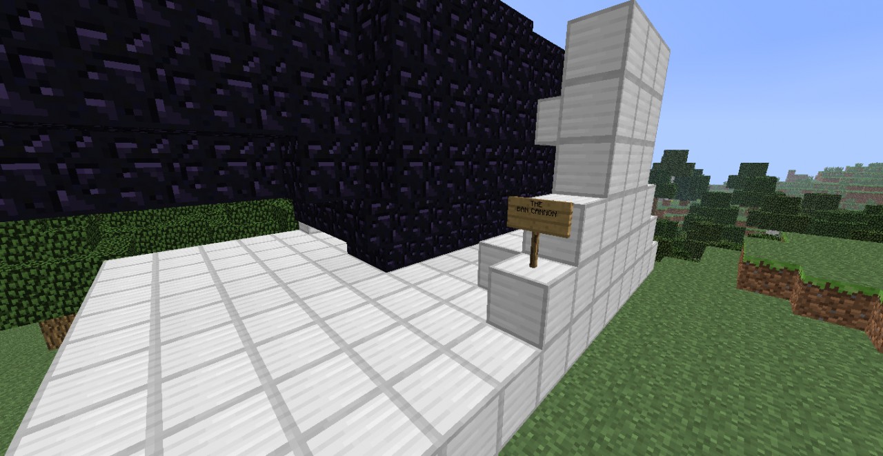 THE BAN CANNON!!!! >:( Minecraft Map