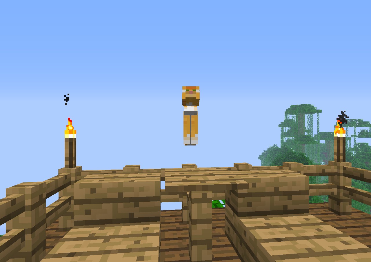 top of tree town Minecraft Map