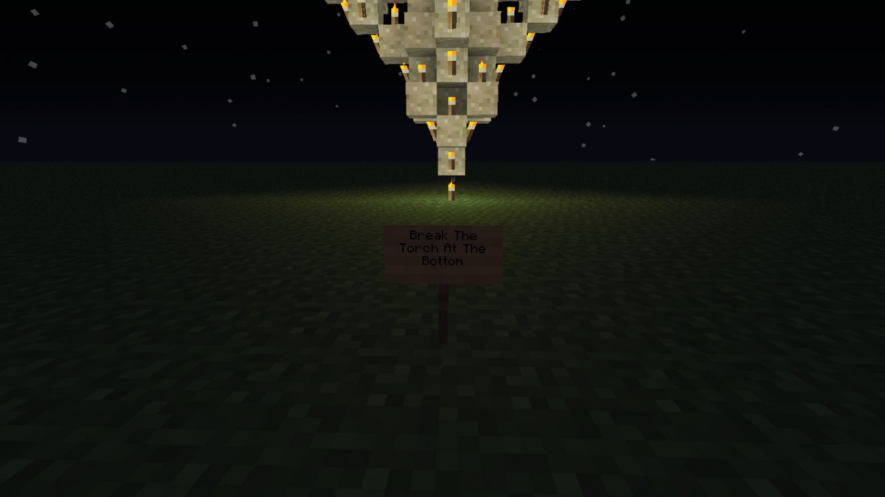 Sand Tower Placed On 1 Torch Minecraft Map