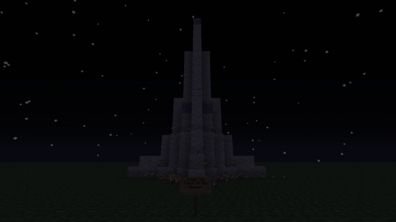 Sand Tower Placed On 1 Torch Minecraft Map