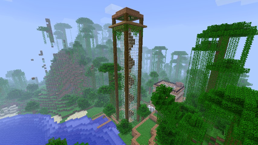 Beautiful Jungle Home Minecraft Map