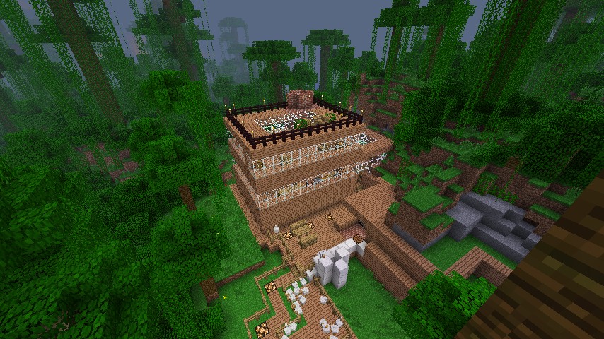 Beautiful Jungle Home Minecraft Map